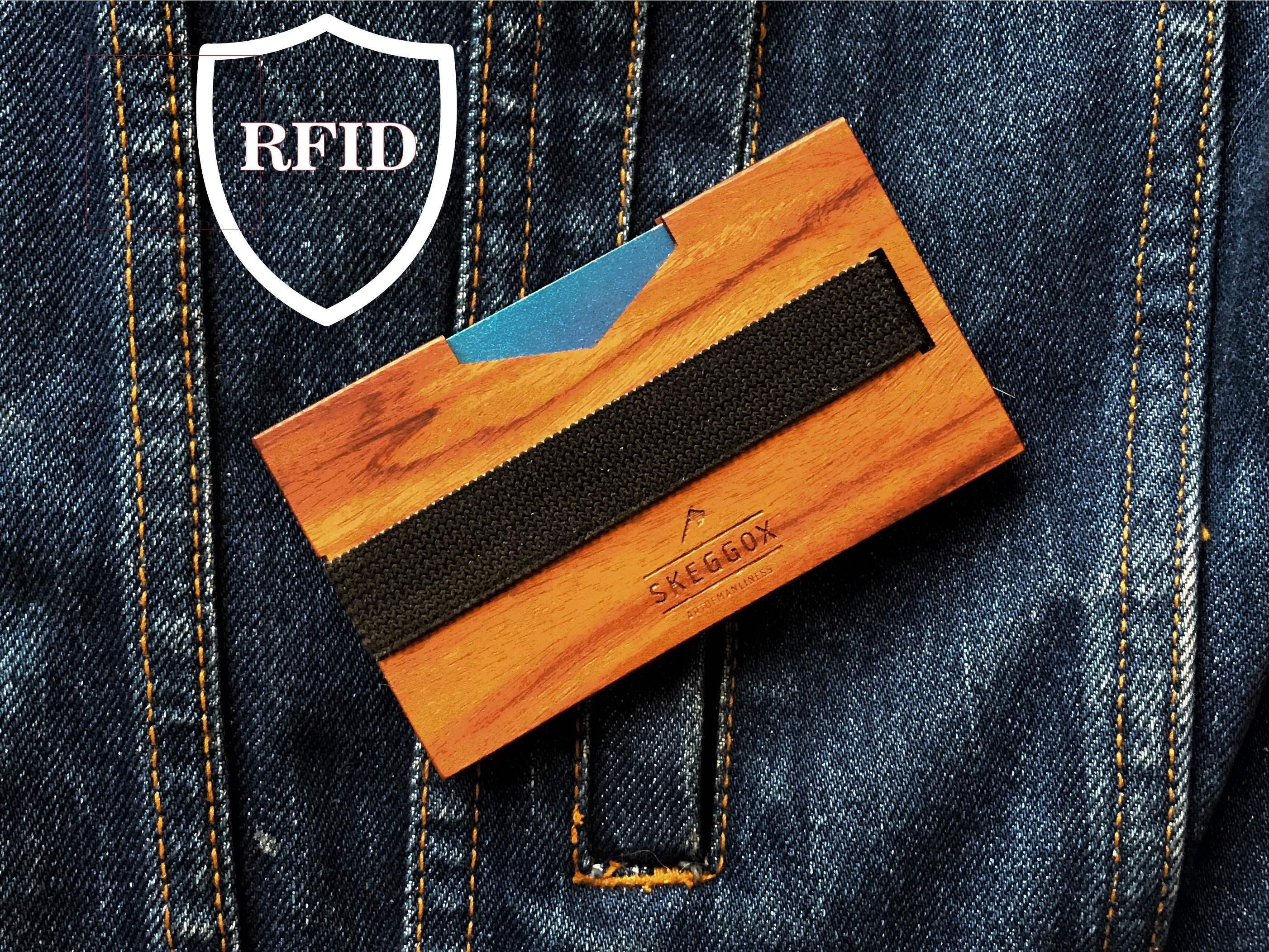 Slim Wallet Minimalist Front Pocket Wallet Personalized Money Clip RFID ...