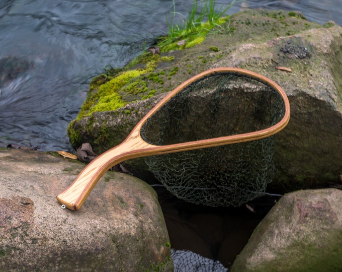 Personalized Handmade Wooden Landing Net, Fly Fishing Net, Trout Net ...