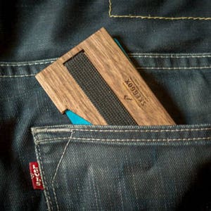 Personalized Slim Wallet Custom Wallet Credit Card Case Minimalist ...