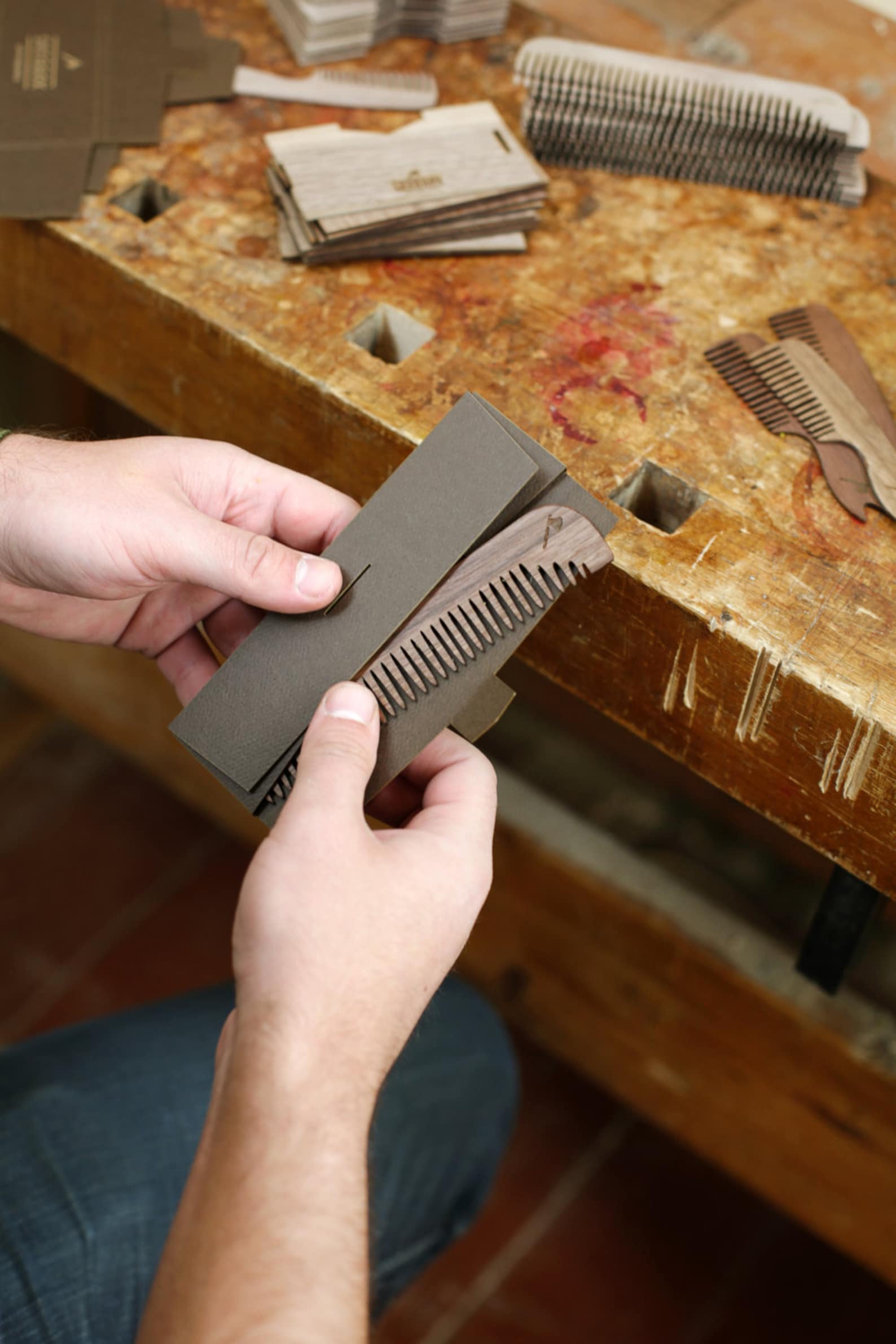 Handmade Wooden Comb for Men - Etsy