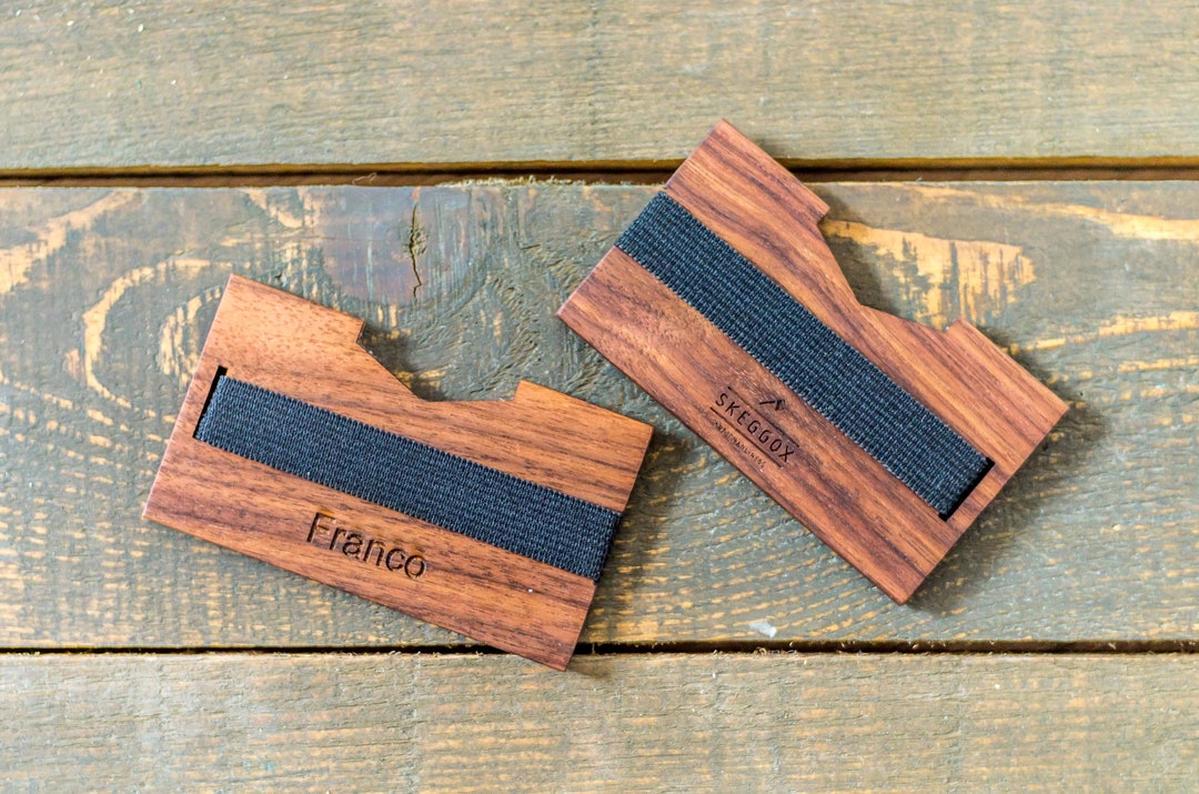 Personalized Slim Wallet Custom Wallet Credit Card Case Minimalist ...