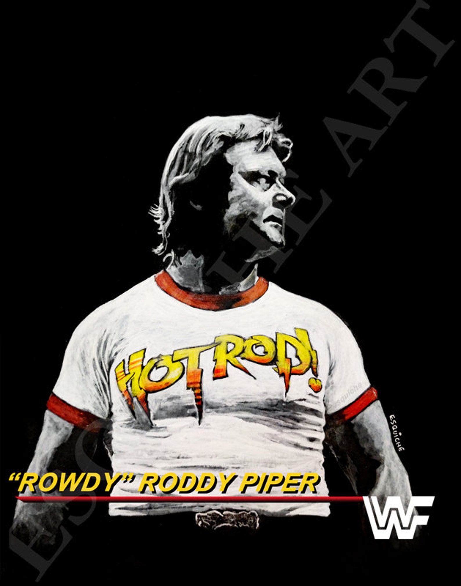 NEW! 80s WWF Black Series 1 - "rowdy" Roddy Piper! - Etsy