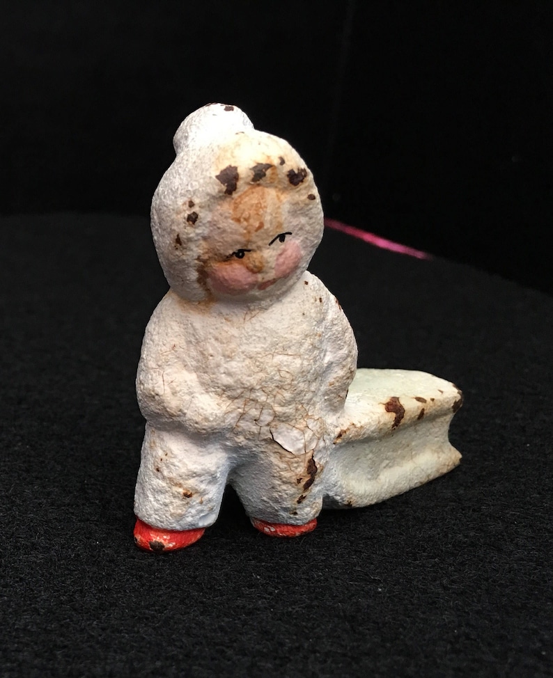 Miniature Cast Iron Snow Baby From 1930s RARE - Etsy