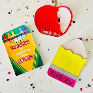 Teacher Appreciation Gift Card Holder - Etsy