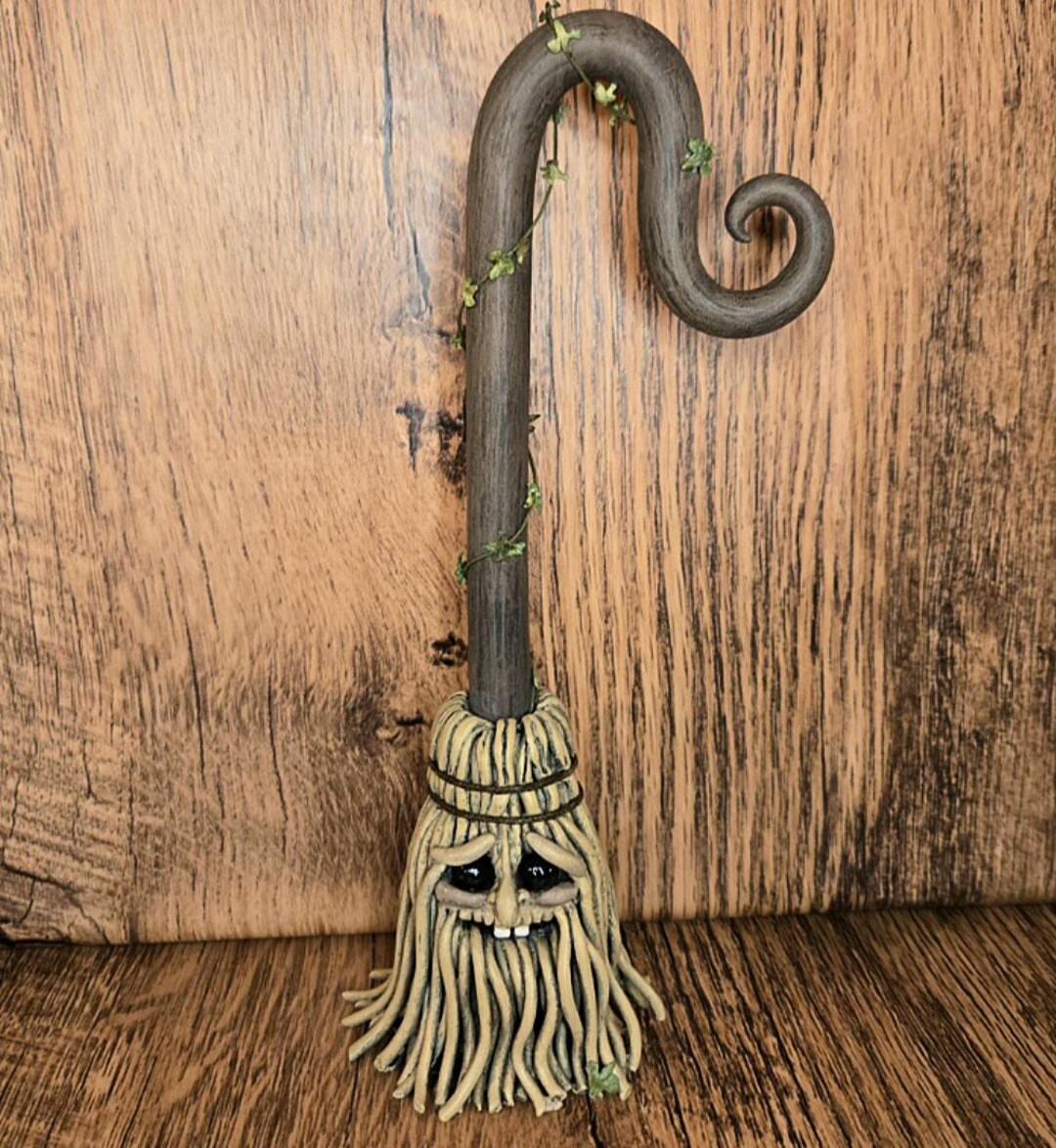 Ivy Witchy Broom! *broom Stick Twirl Shape Varies *can Request Leaf ...