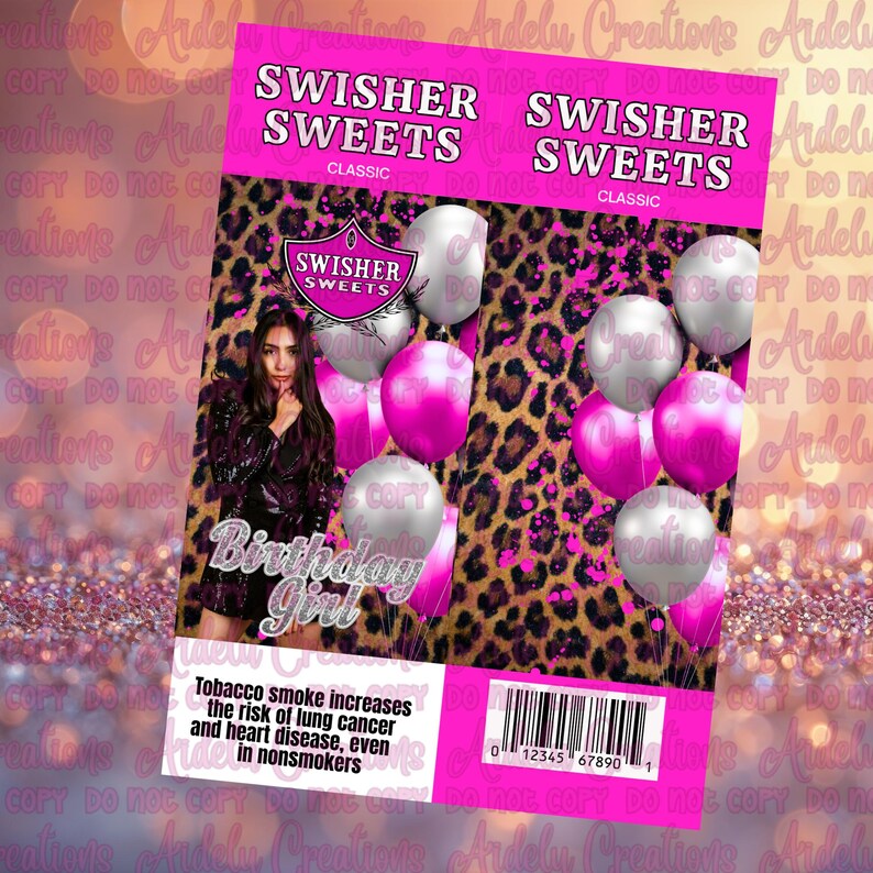 Hot Pink Wrapper Template/ Backwoods and Swisher Style Canva Drag ...