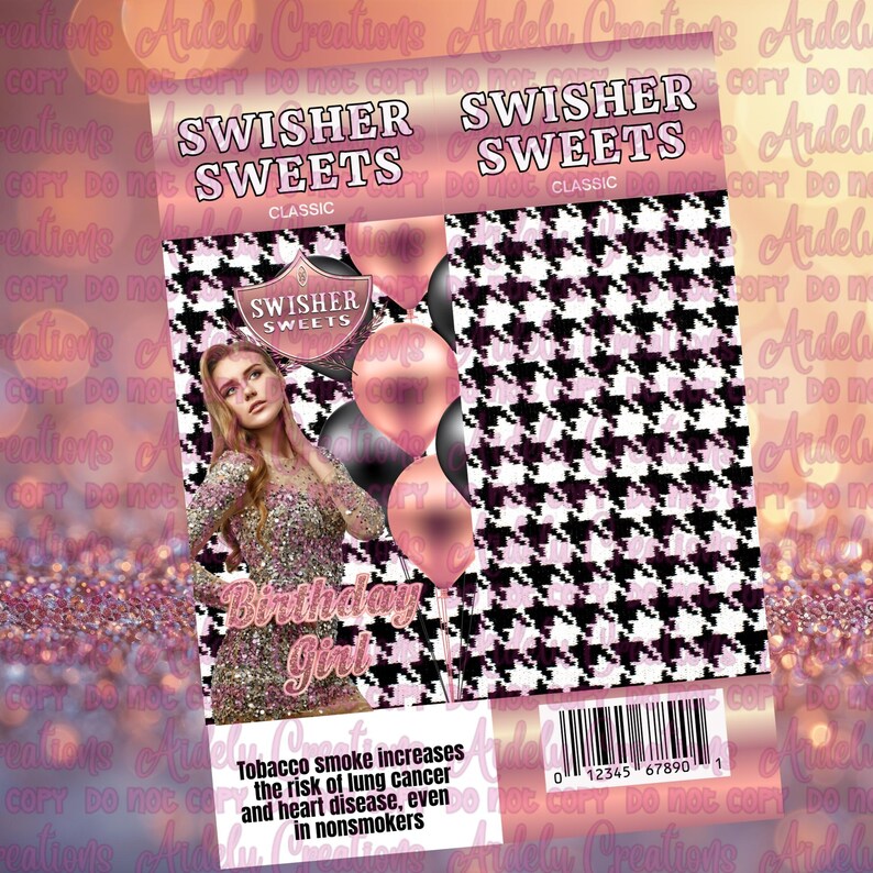 Rose Gold Wrapper Template: Backwoods & Swisher Style - Canva (digital ...