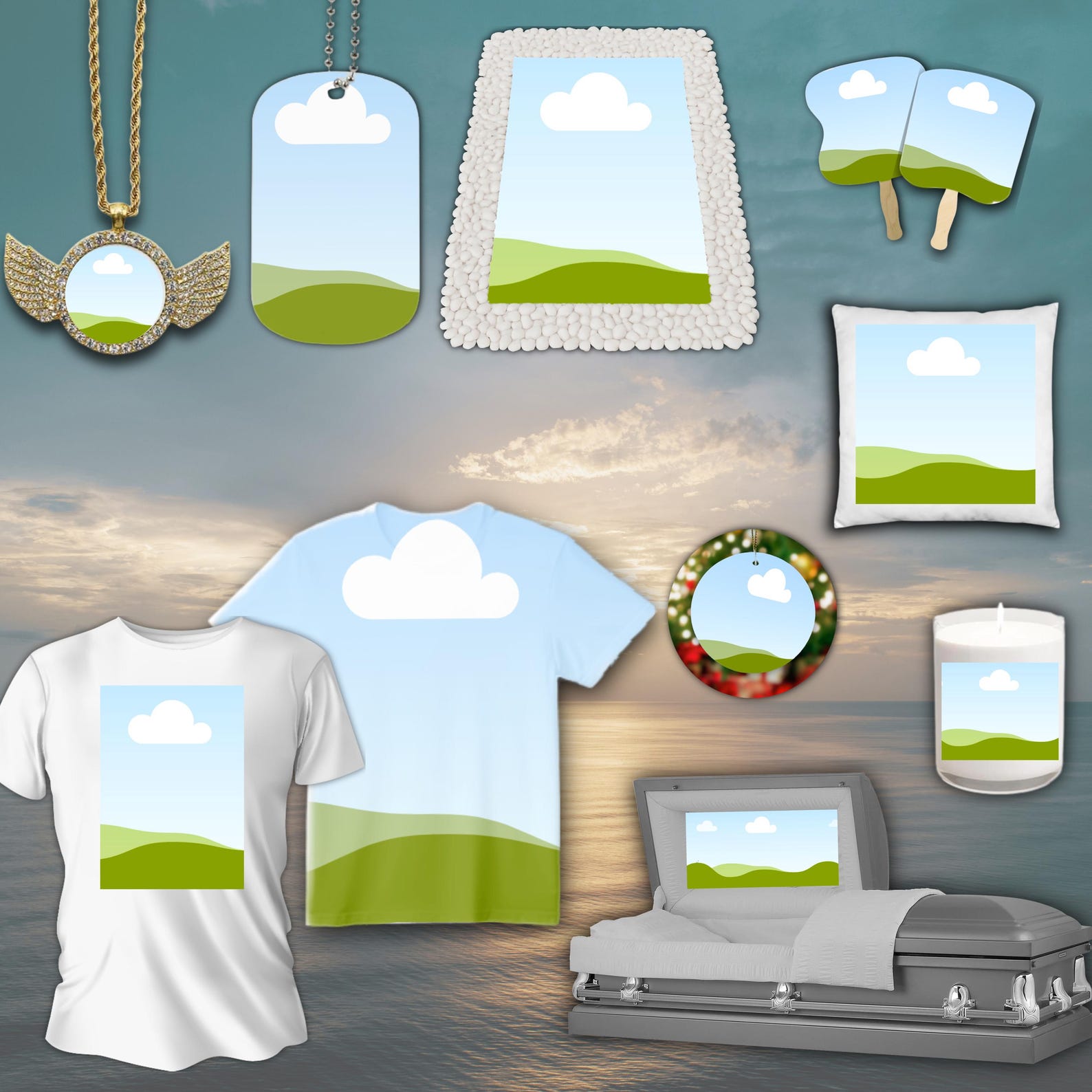 Memorial Mockup Template: Canva Pro Editable Design - Etsy