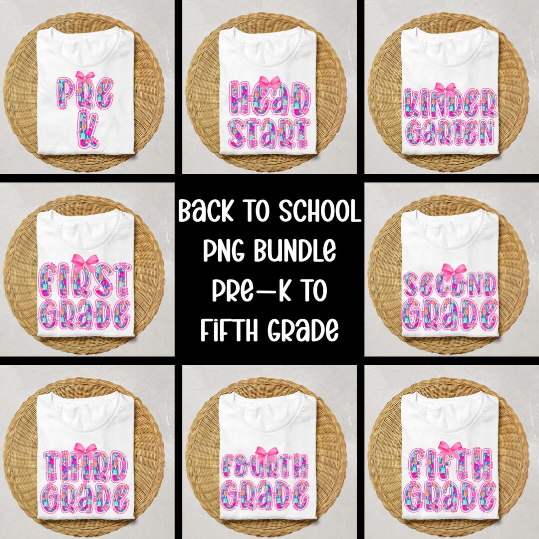 Preppy Grade Level PNG Bundle: Popsicle Floral Design (digital Download ...