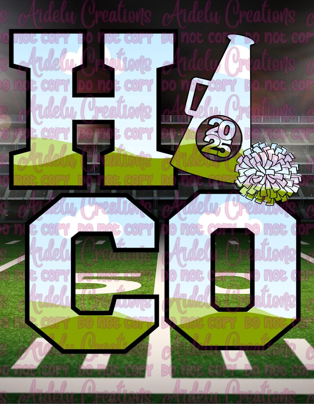 Editable HOCO Canva Template/ Drag & Drop Homecoming Cheer Design ...