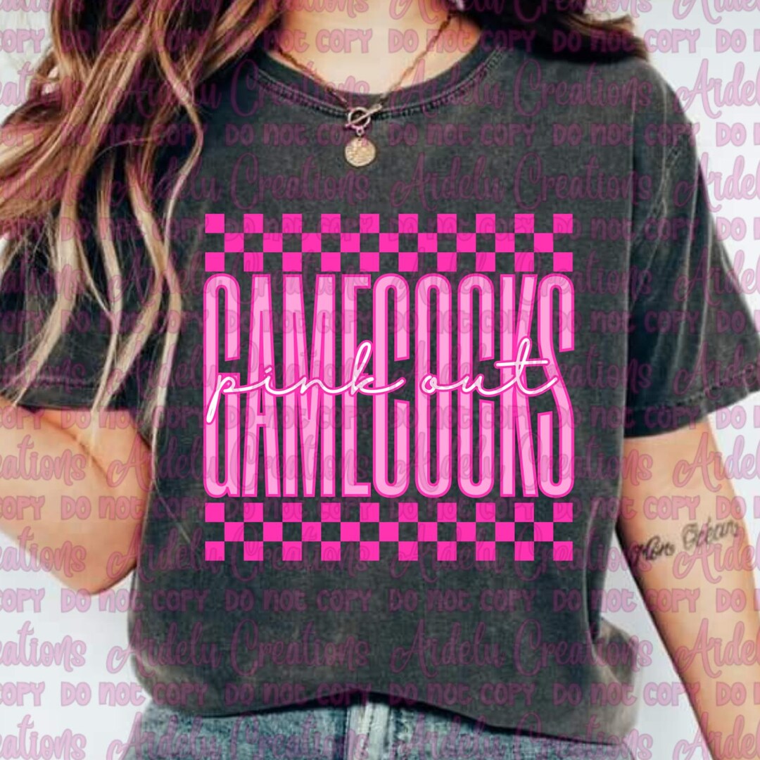 Pink Out Gamecocks PNG: Breast Cancer Awareness, Game Day Design ...