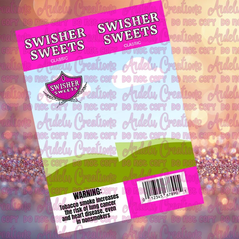 Hot Pink Wrapper Template/ Backwoods and Swisher Style Canva Drag ...