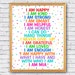 Personalized, I Am Smart, Kind, Strong, Honest, Brave, Loved, Kids ...