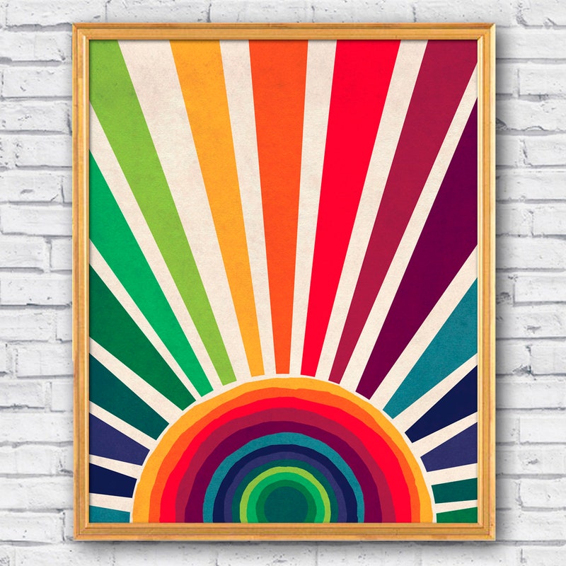 Colorful Wall Art - Etsy
