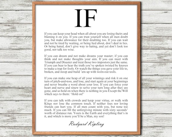 If Poem Poster