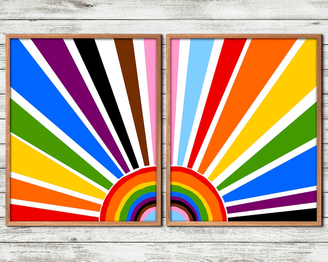 2 Set Pride Print Pride Print Gay Pride Poster Diversity - Etsy