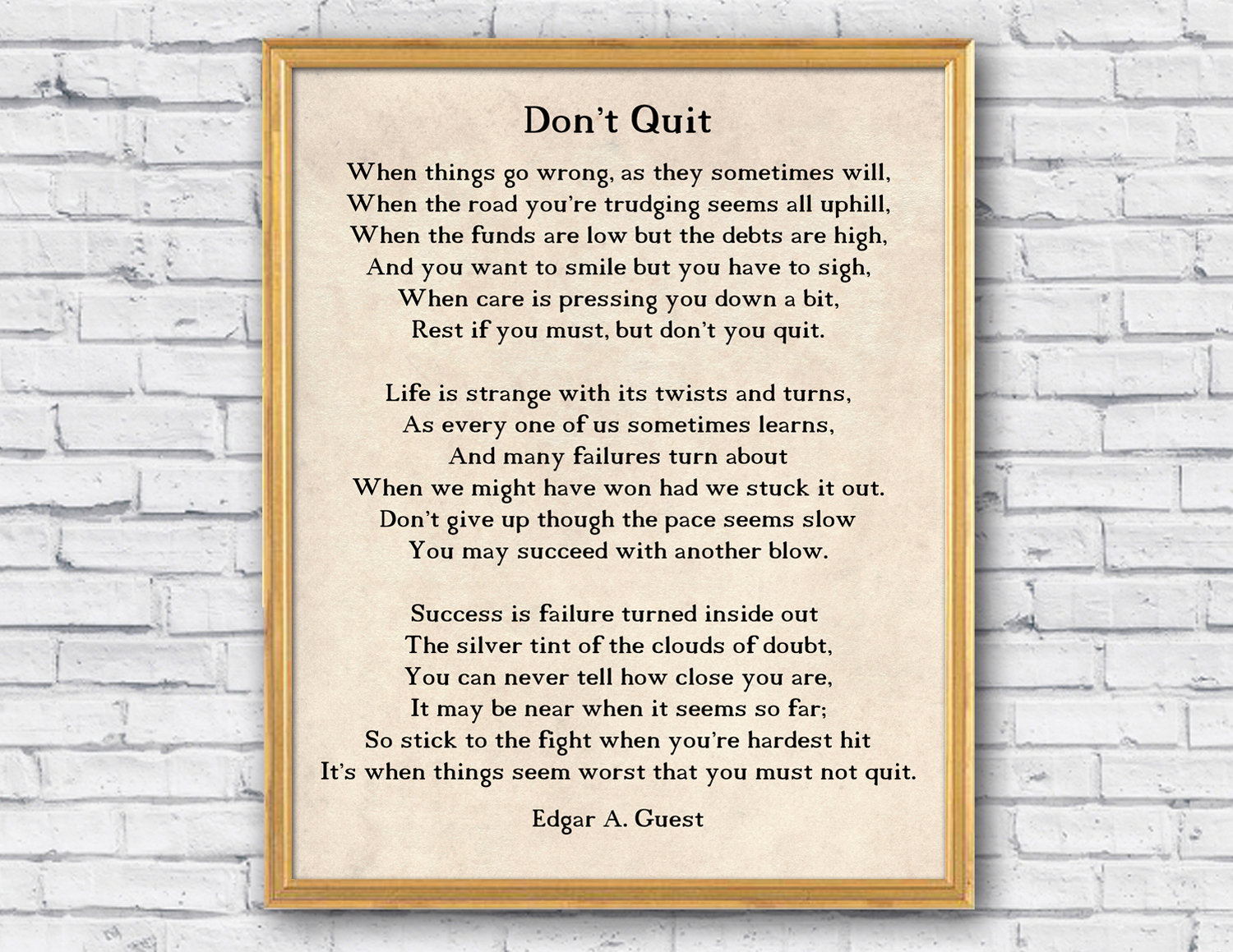 Don't Quit Poem, Don't Quit, Motivational Poem, Inspiring Poem ...