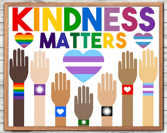 Equality Print Kindness Matters Diversity Poster Positive | Etsy