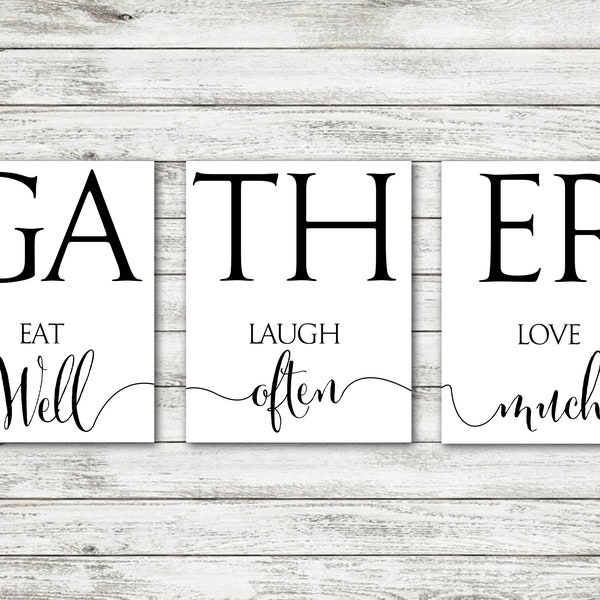 Gather Eat Laugh - Etsy