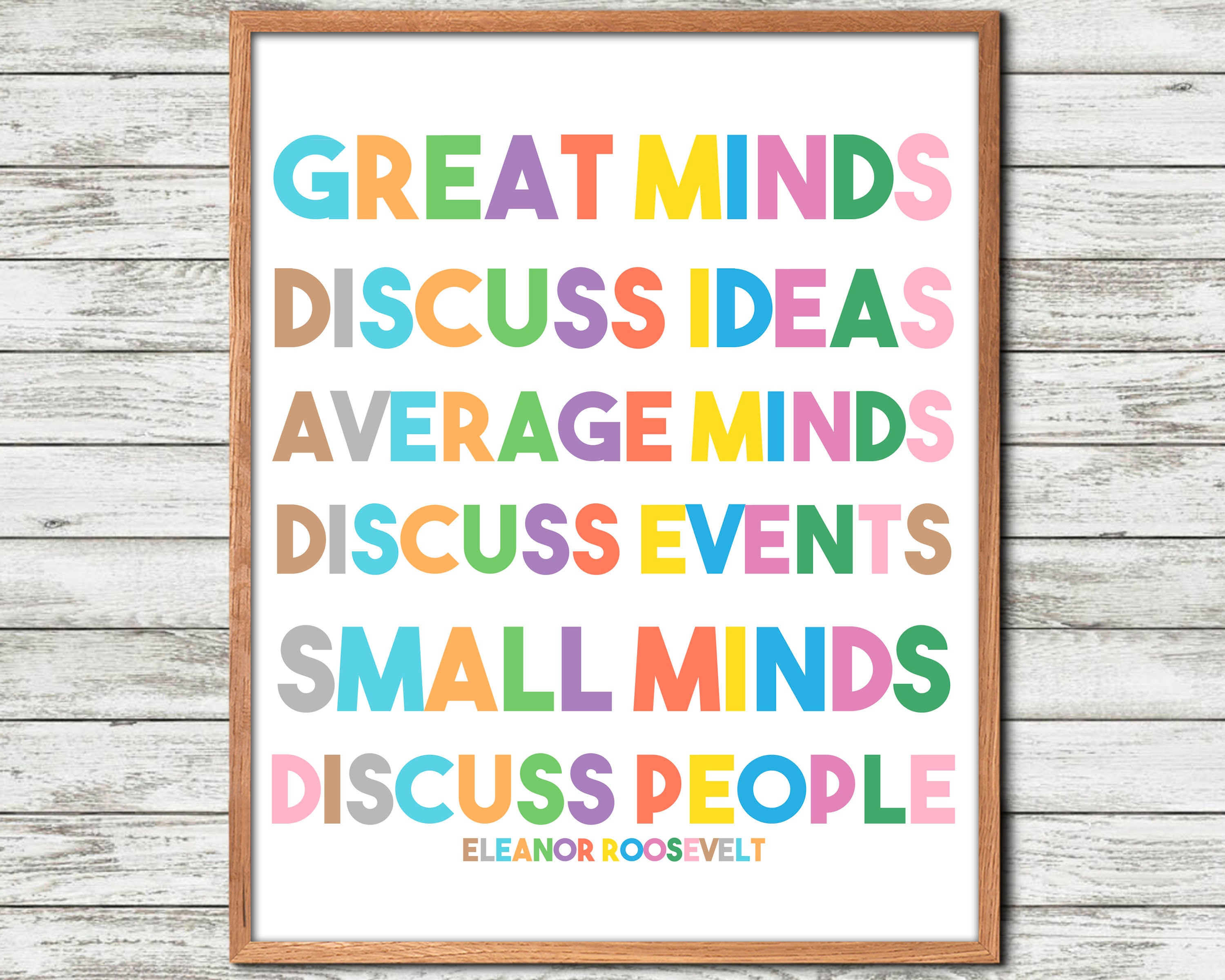 Great Minds Discuss Ideas Sign