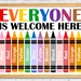 Everyone is Welcome Here Printable Wall Art Diversity - Etsy UK