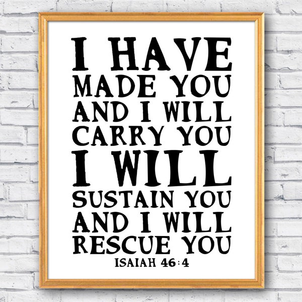 Isaiah 46 4 - Etsy
