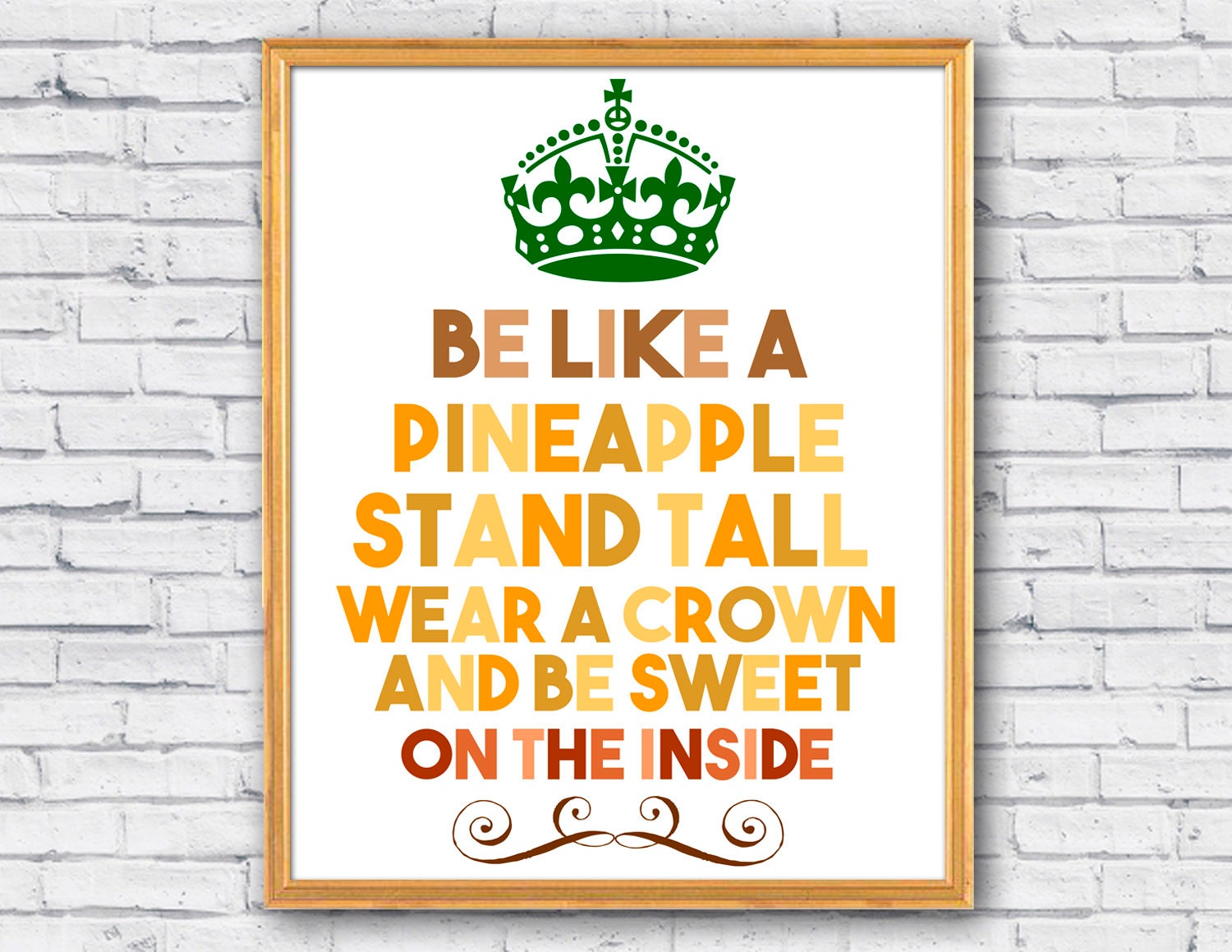 Be Like a Pineapple, Classroom Sign Printable, Counselor Office Decor ...