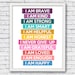 Daily Affirmations Poster, Positive Affirmations for Kids, Classroom ...