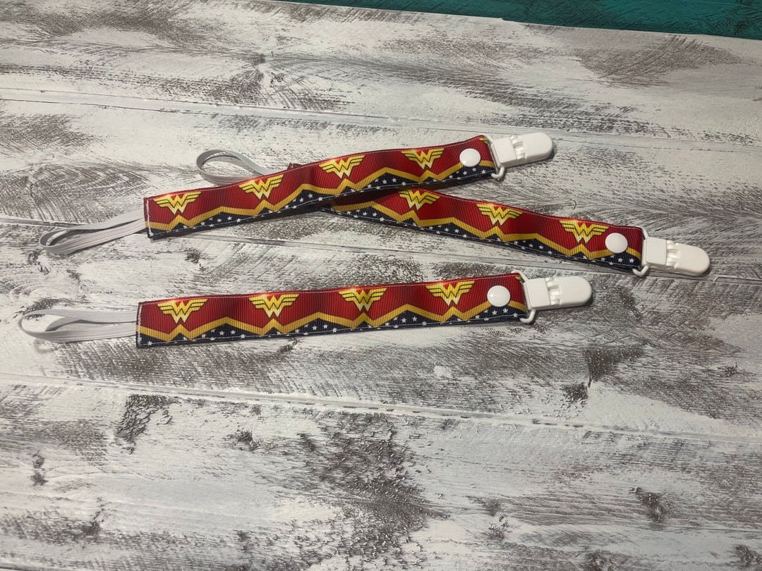 Wonder Woman Themed Pacifier Clip - Etsy