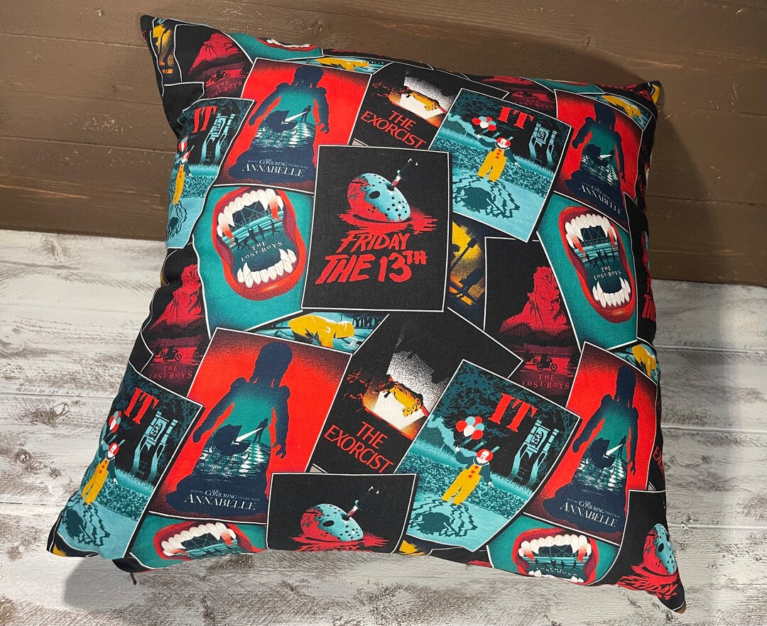 Horror Movie Themed Decorative 18 X 18 Pillow Cover - Etsy