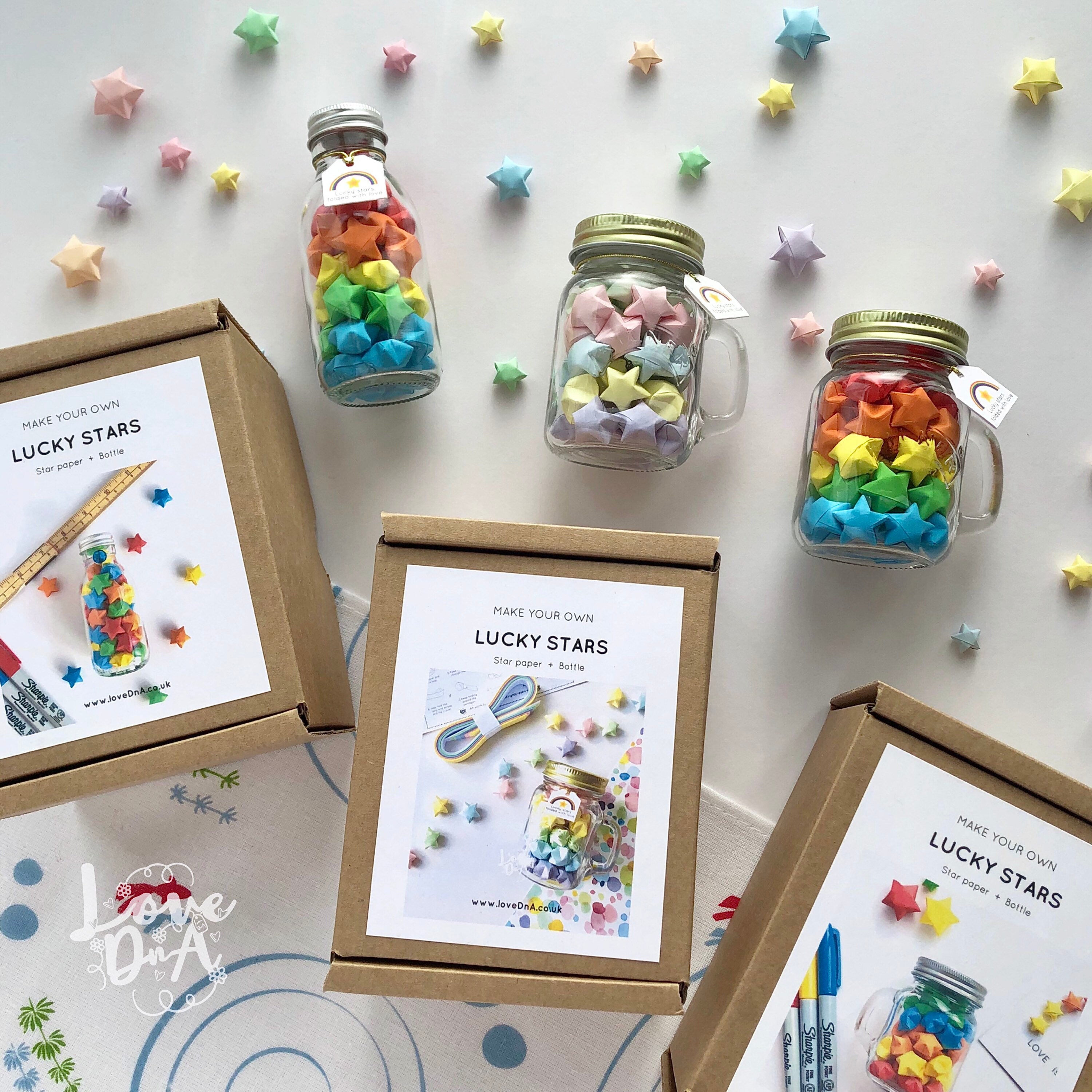 Origami Lucky Star Kit Make Your Own STARS Lucky Stars - Etsy UK