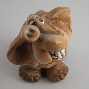 Beasties John Raya Figures, Smiling Elephant Figurine 1980's - Etsy