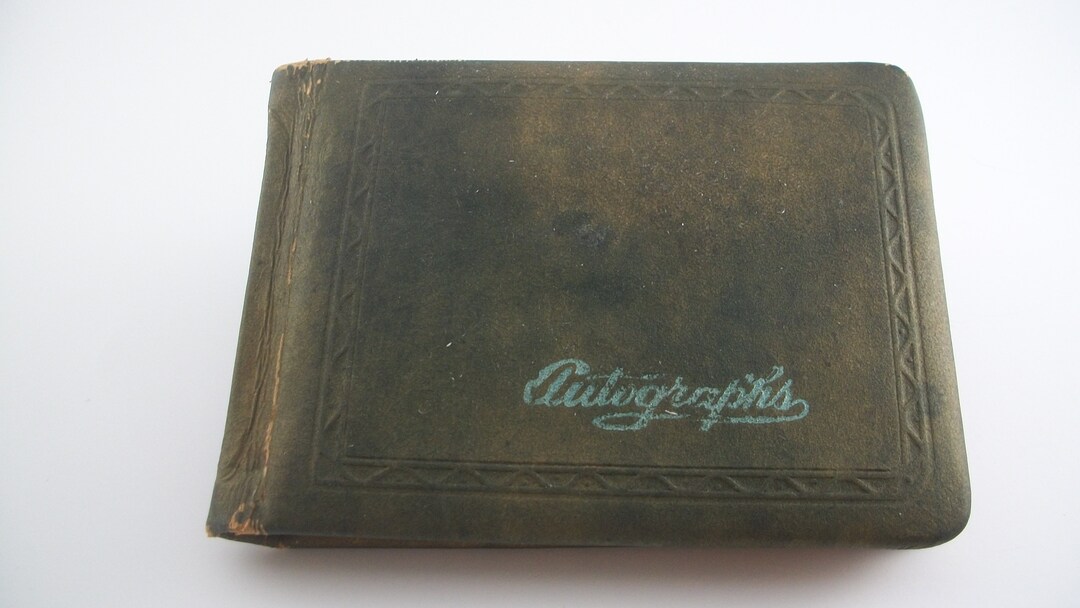 Autograph Book, Photographs, 1932, Vintage, Memory Book, Poems - Etsy