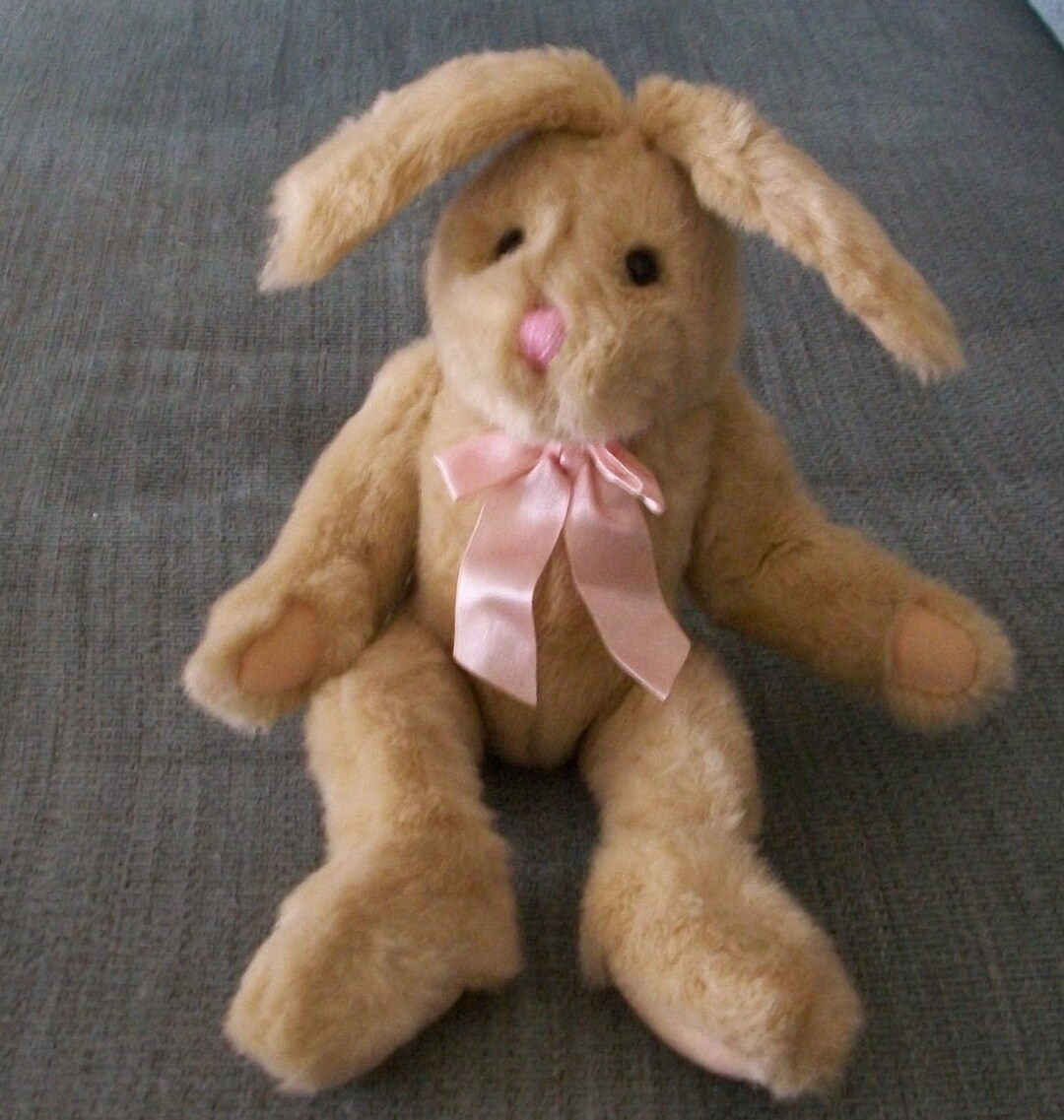 Plush Bunny, Easter, Stuffed Animal, Rabbit, Vintage - Etsy