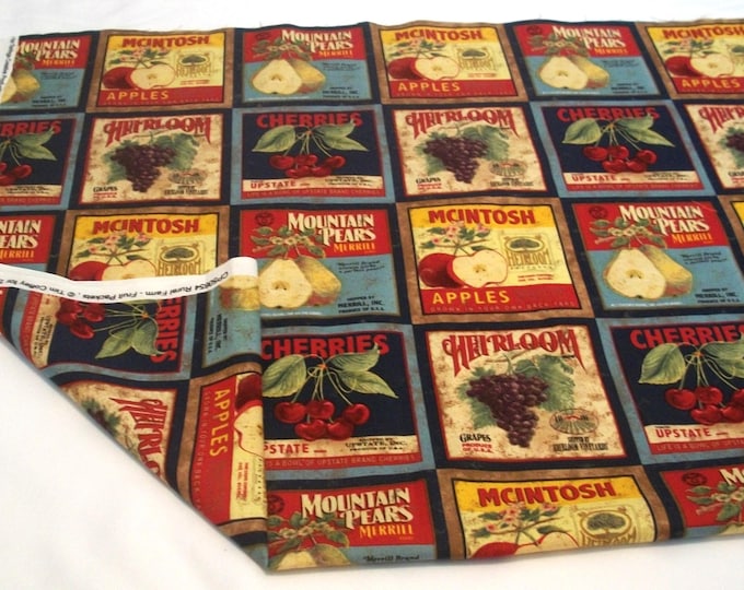 Fabric Fruit Packets by Rural Farm, Fruit Label Theme Crafting Sewing ...