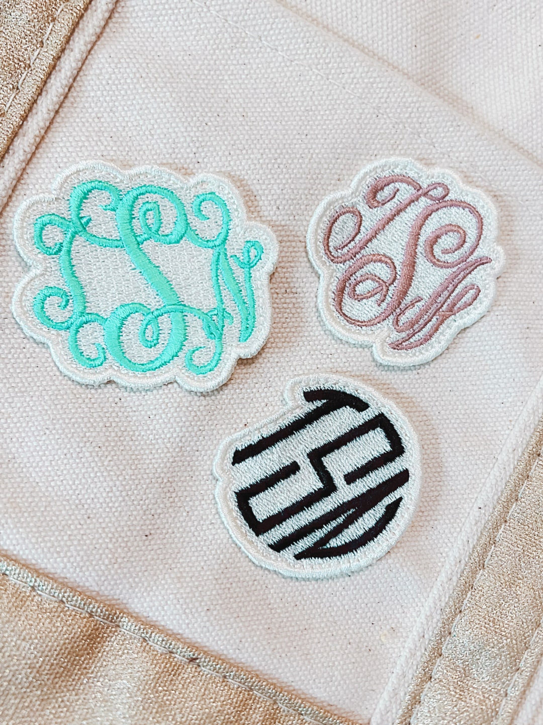 Monogram Patch - Monogrammed Iron on - Monogrammed Patches - Sew on ...