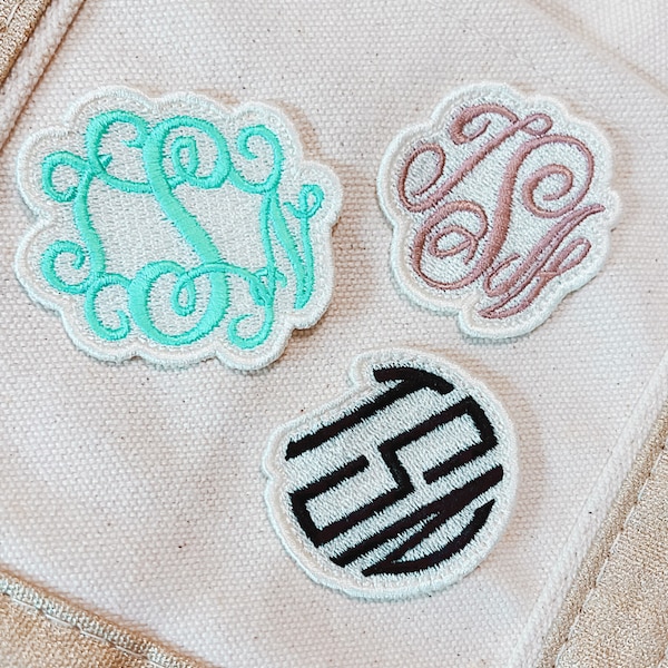Iron on Monograms - Etsy