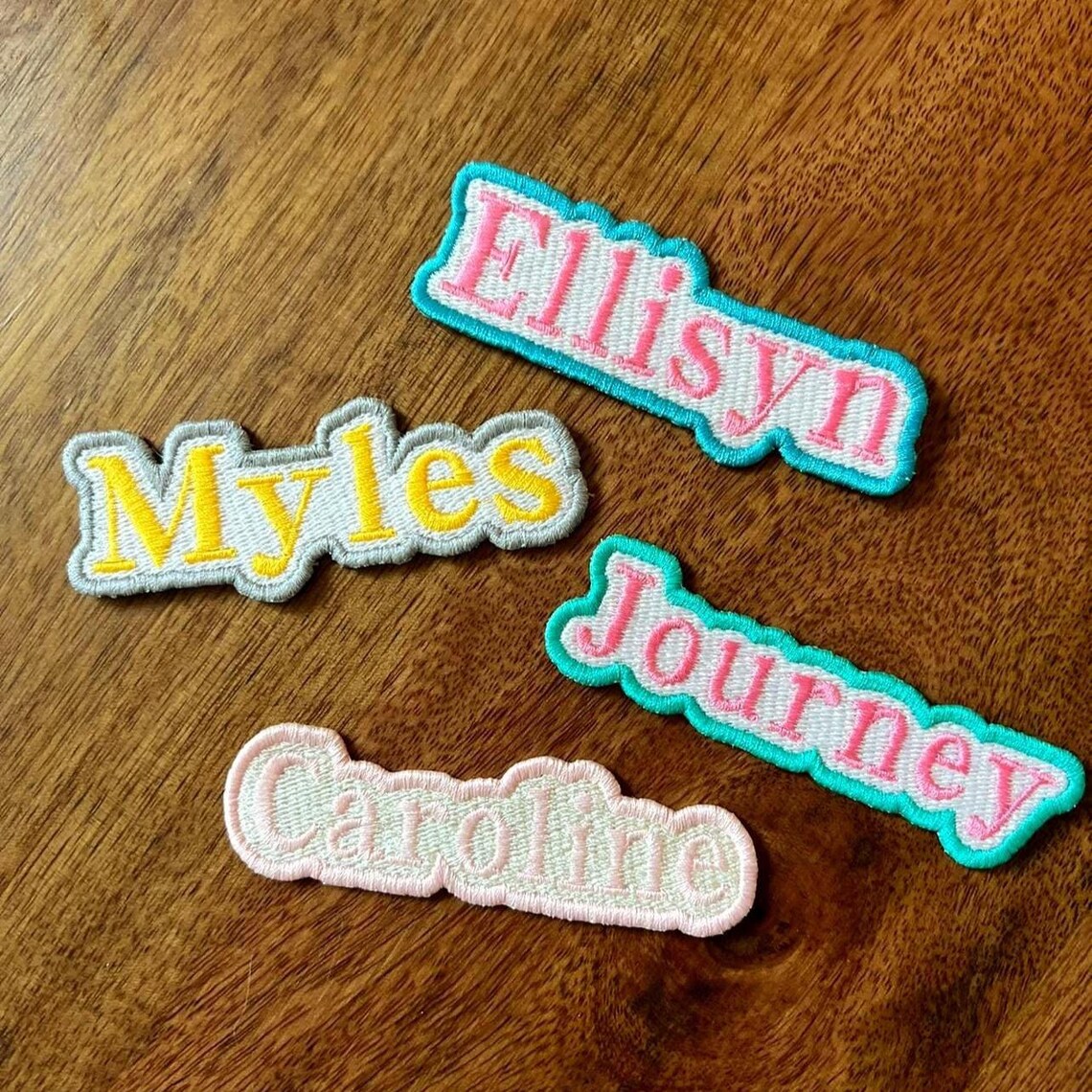 Custom Nametags Personalized Name Patch Personal Iron on Name Tag ...