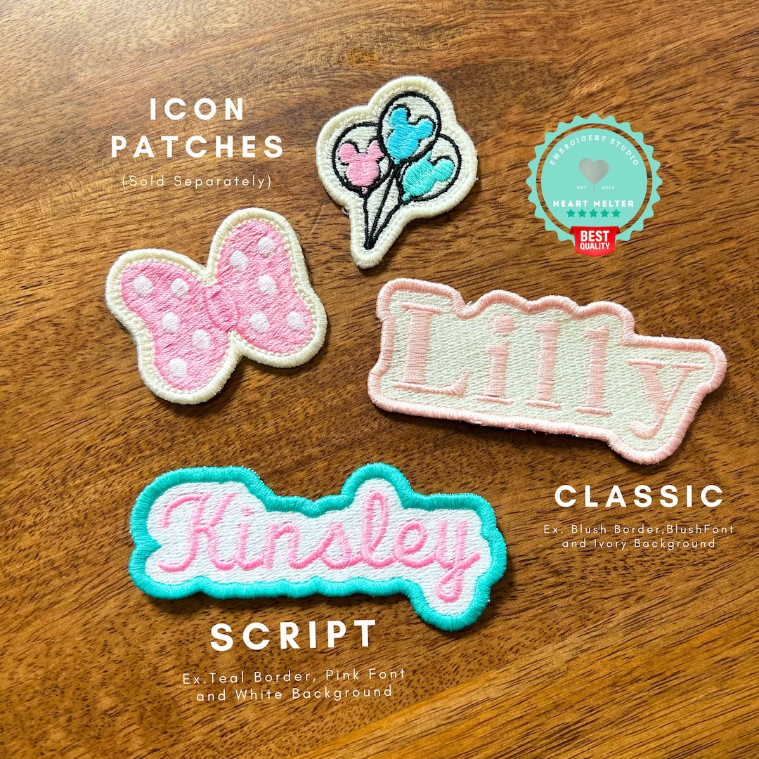 Custom Nametags Personalized Name Patch Personal Iron on Name Tag Backpack Sew on Patch Uniform ...