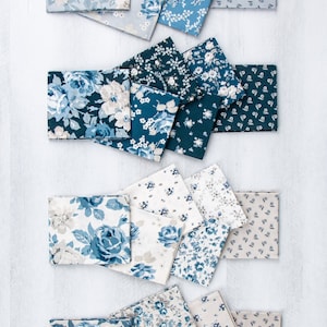 Serenity Blues Fat Quarter Bundle, by Gerri Robinson for Riley Blake ...