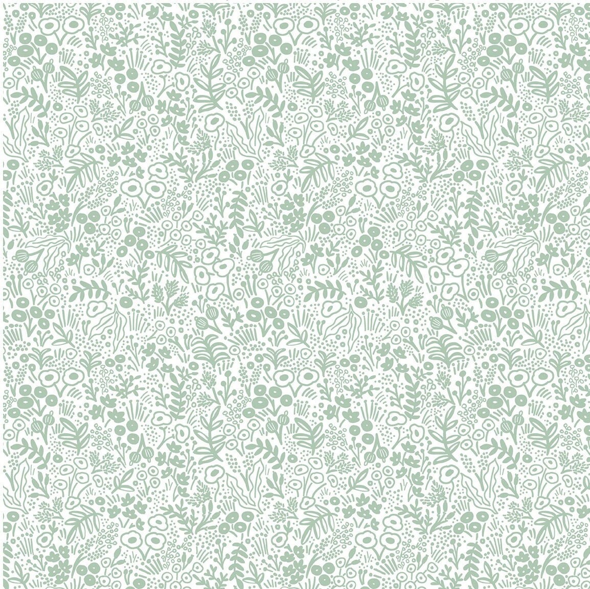 Sage Green Floral Botanical by Rifle Paper Company for | Etsy