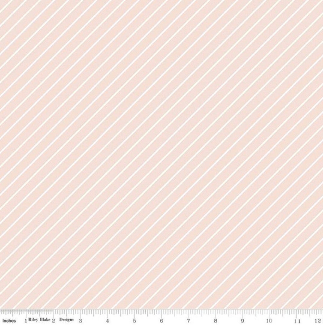 Blush Pink Diagonal Stripes, Hibiscus Stripes Blush C11546, Simple ...