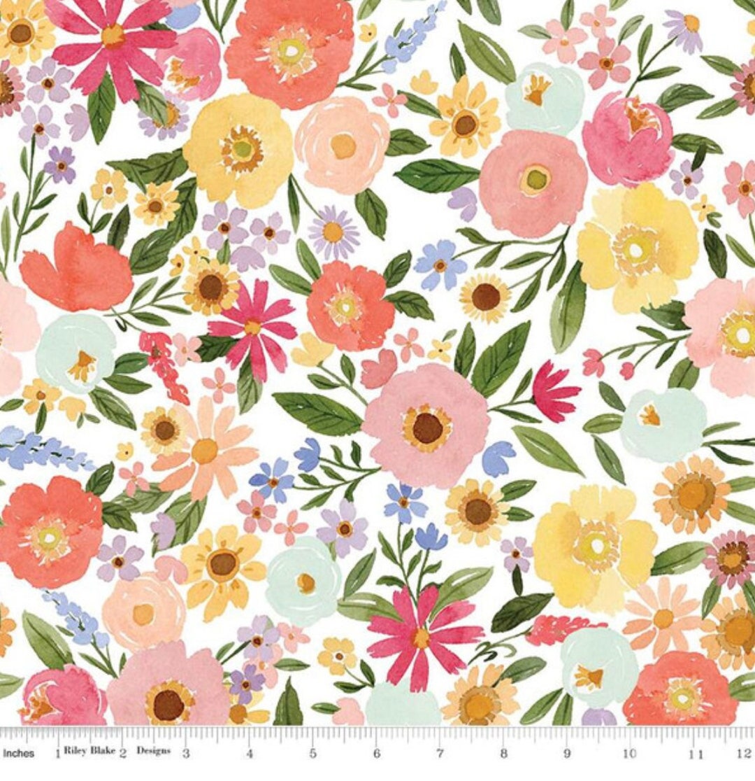 Spring Watercolor Floral, Flora No. 6 Main Cloud by Echo Park Paper ...