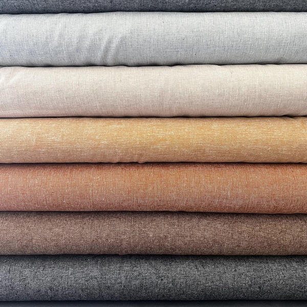 Cotton Linen Blend Fabric - Etsy