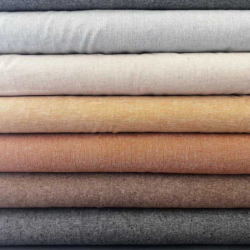 Cotton Linen Blend Fabric - Etsy