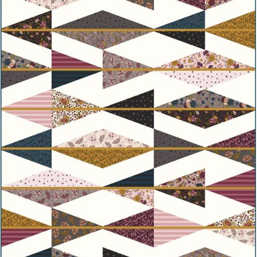 Pointed Path Quilt Kit Autumn Quilt Featuring Sonnet Dusk - Etsy