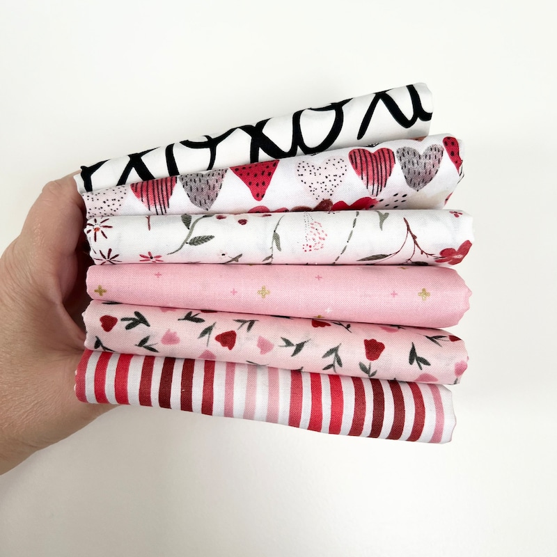 Red and Pink Fabric - Etsy