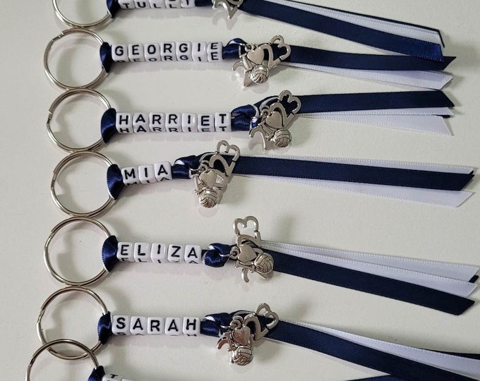 2023 AVAILABLE Netball 12 X I Love Netball Keyrings Bag Tags ...