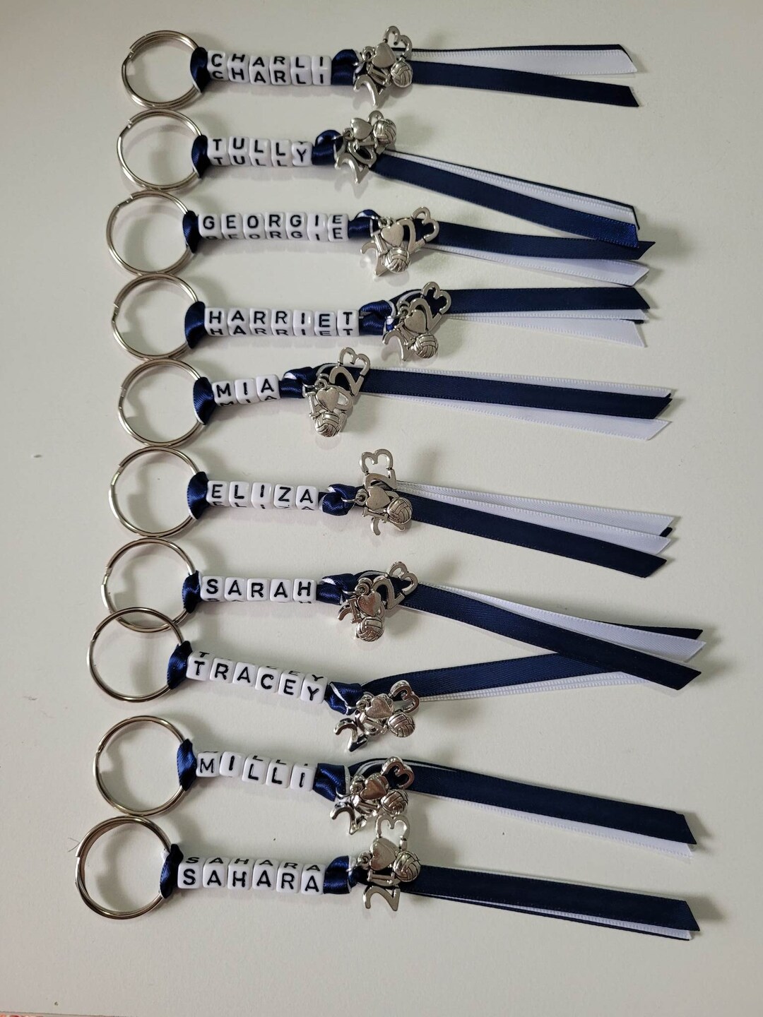 2026 Available Personalised Netball Keyrings: Team Bag Tags With 2025 ...