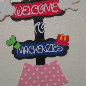 Minnie Mouse Clubhouse Door Sign, Minnie Mouse Birthday Party Sign ...